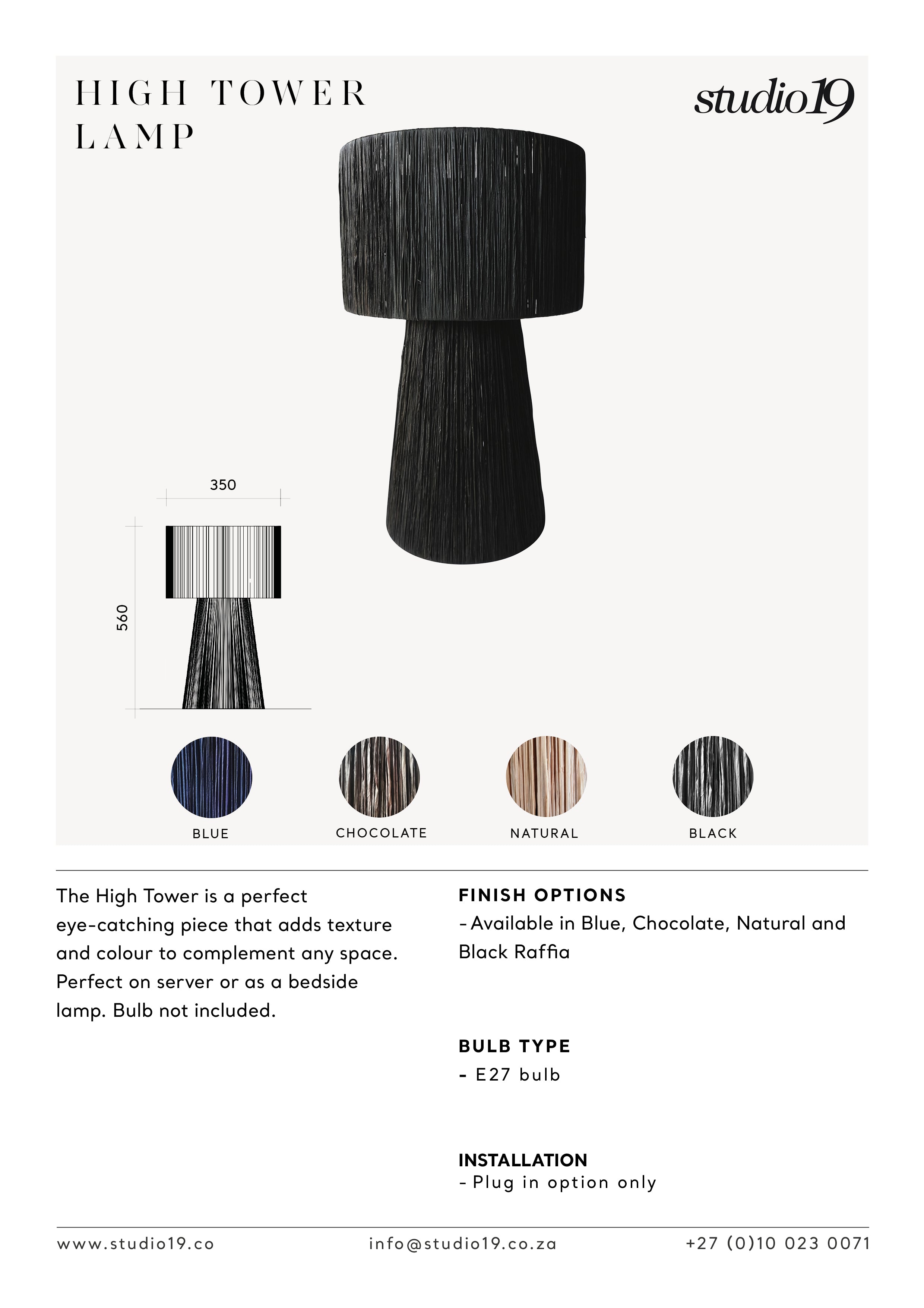 HIGHTOWER LAMP – Studio 19