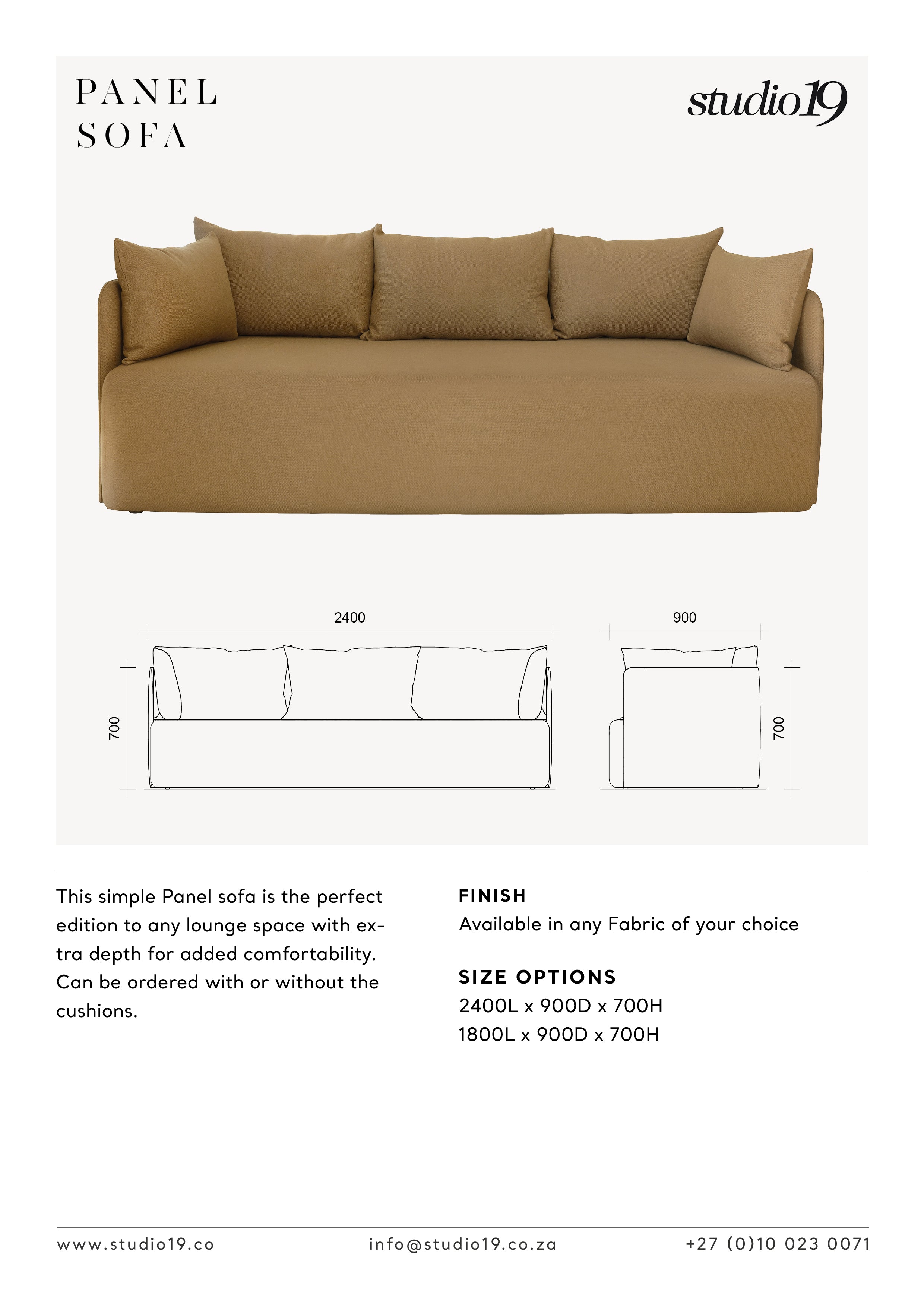 PANEL SOFA – Studio 19