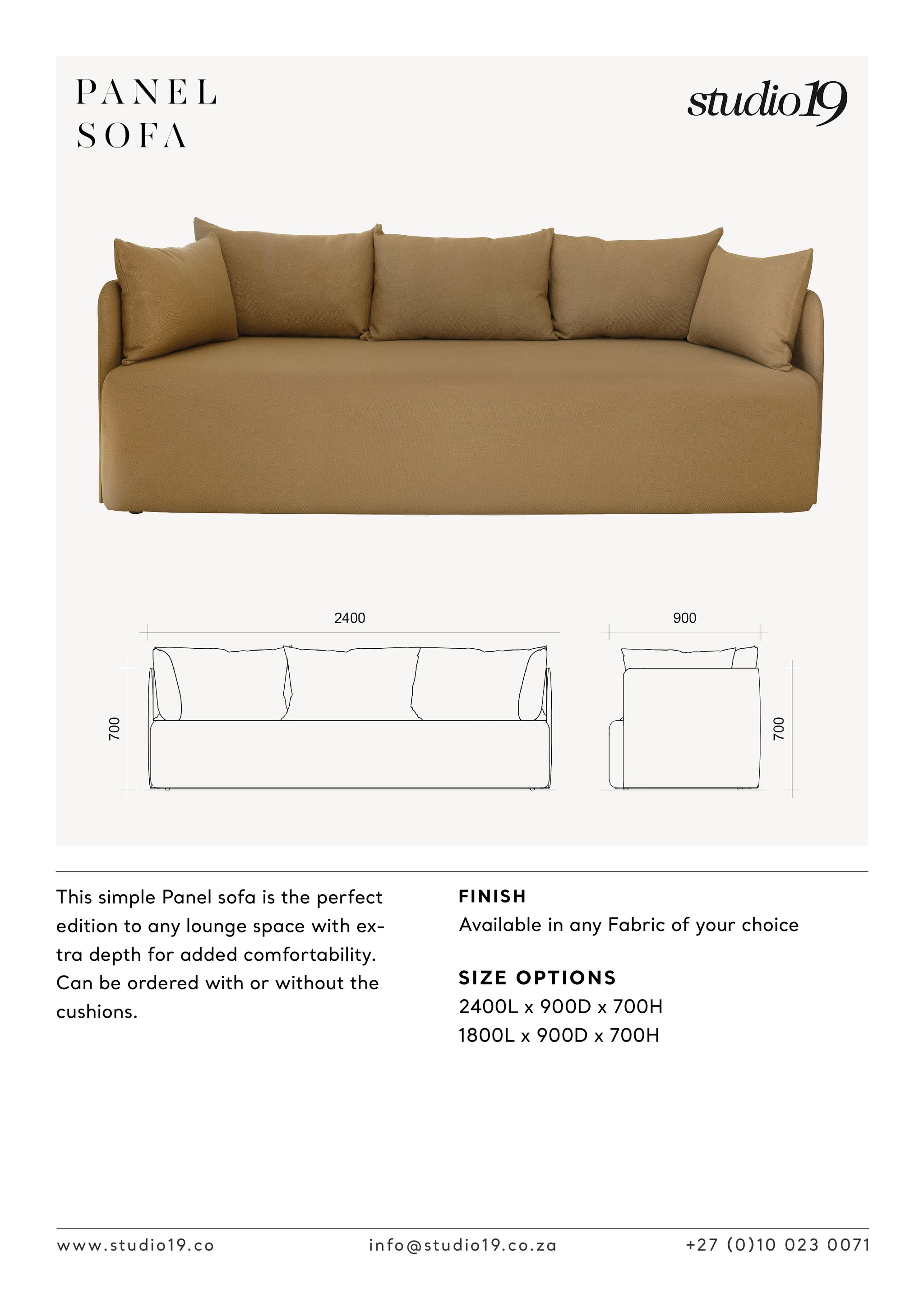 PANEL SOFA – Studio 19