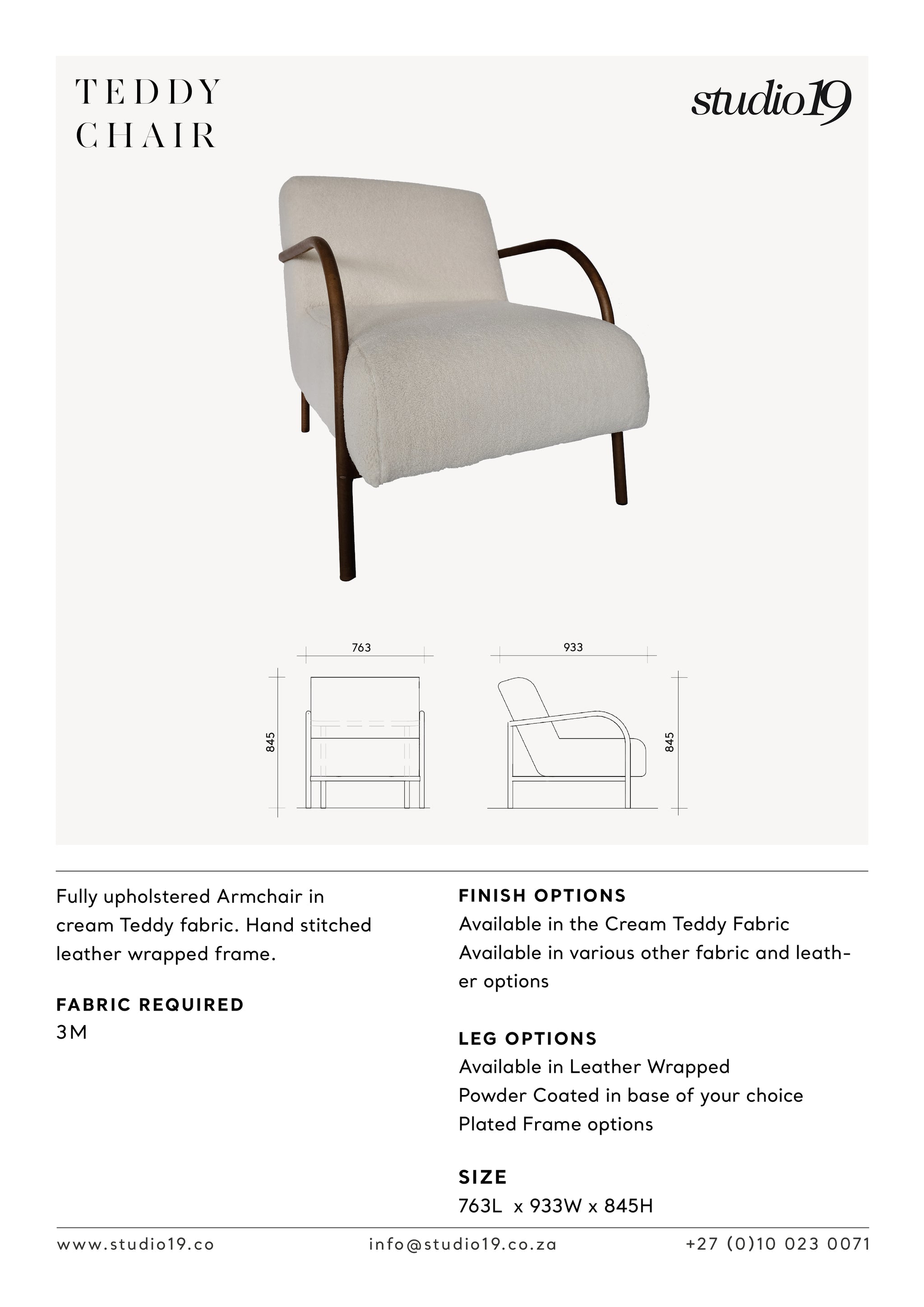 TEDDY CHAIR – Studio 19